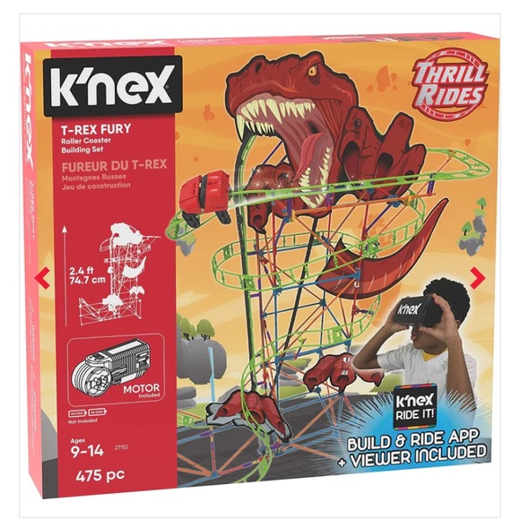 Toys | Knex Thrill Rides Trex Fury Roller Coaster Building Set | Poshmark